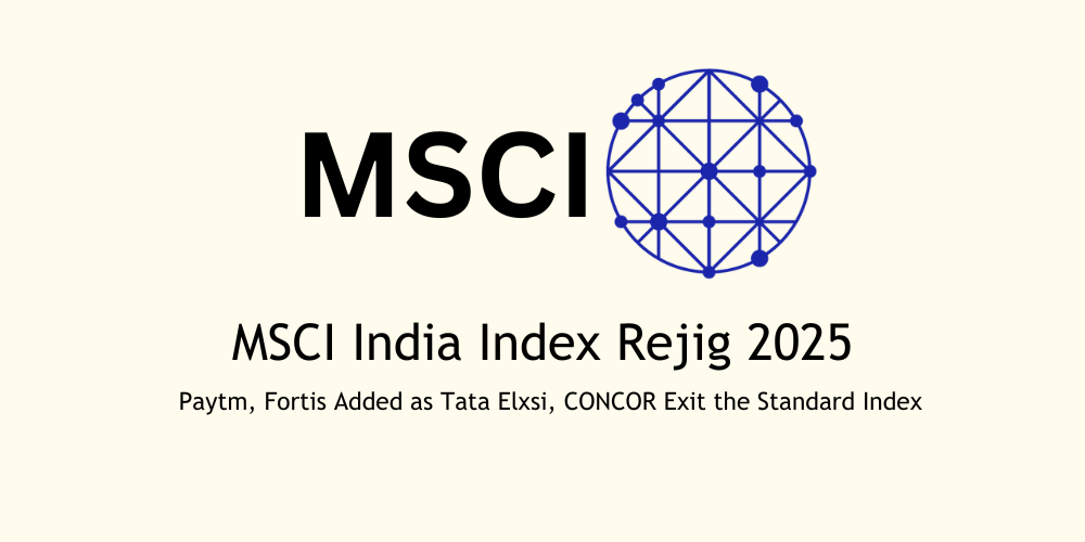 MSCI India Index Rejig 2025: Paytm & Fortis Added