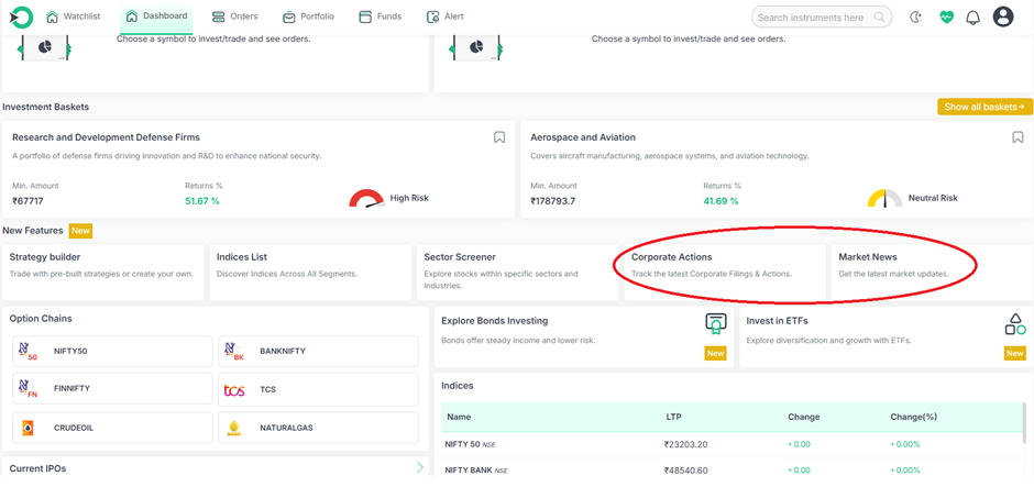 Discover the New Features of ORCA App: Corporate Actions and Market News